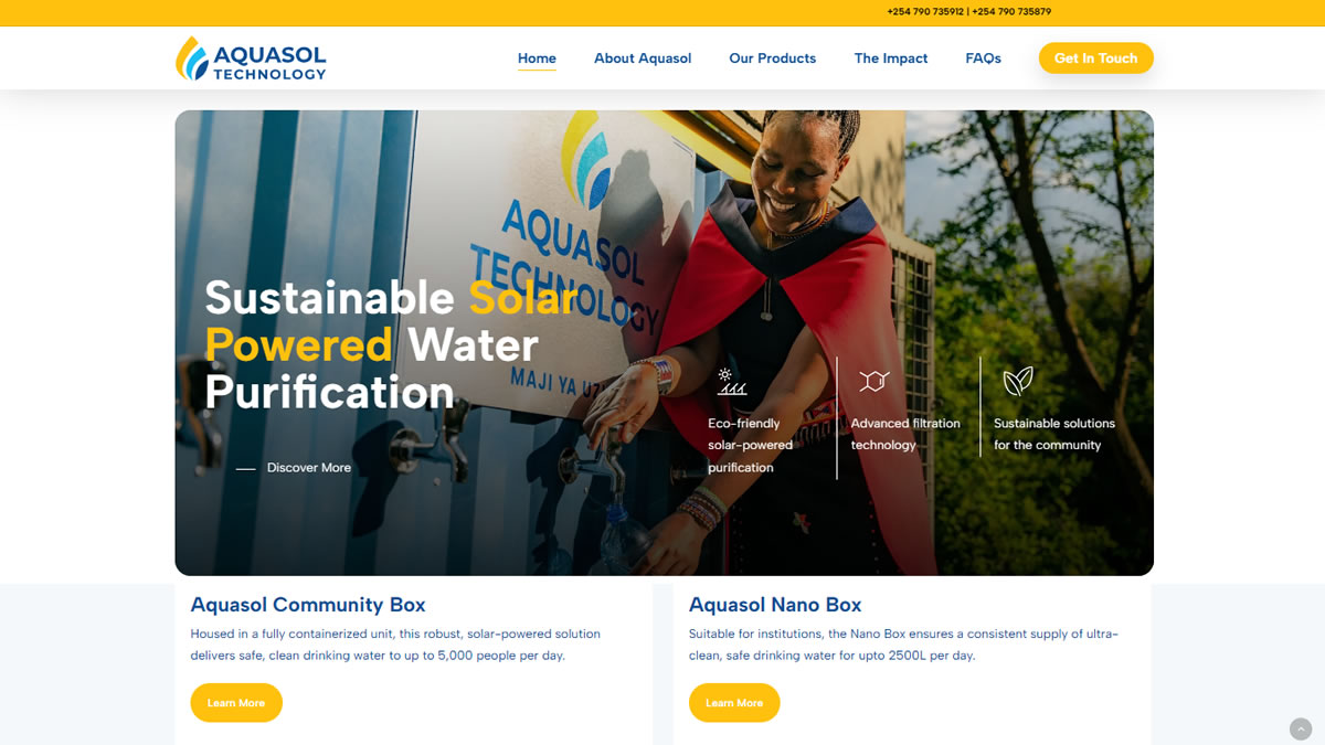 Aquasol Technology - Solar Powered Water Purification